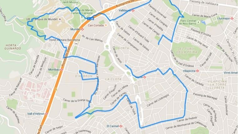 Desvelado el recorrido de la III Caminata de Fiesta Mayor de Horta ...