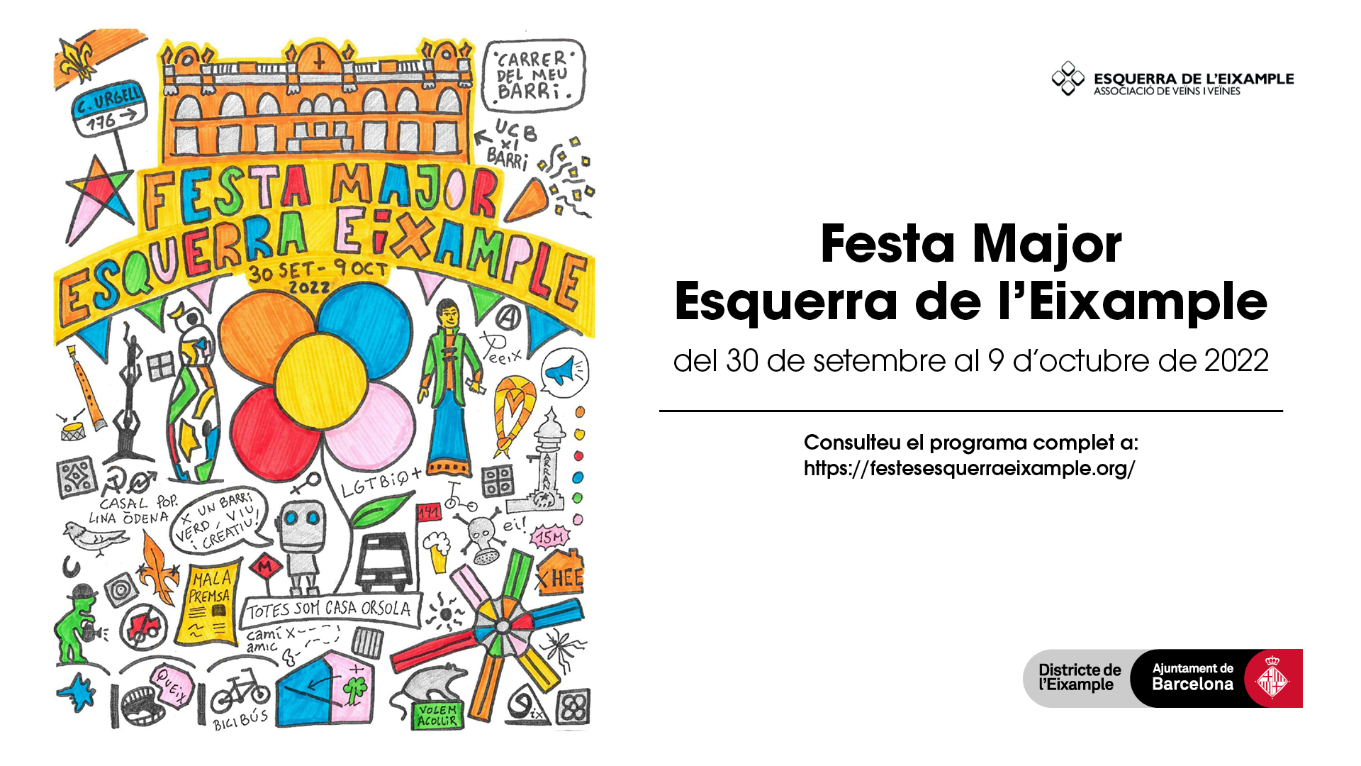 La Esquerra del Eixample, a punto para su Fiesta Mayor | L'Eixample