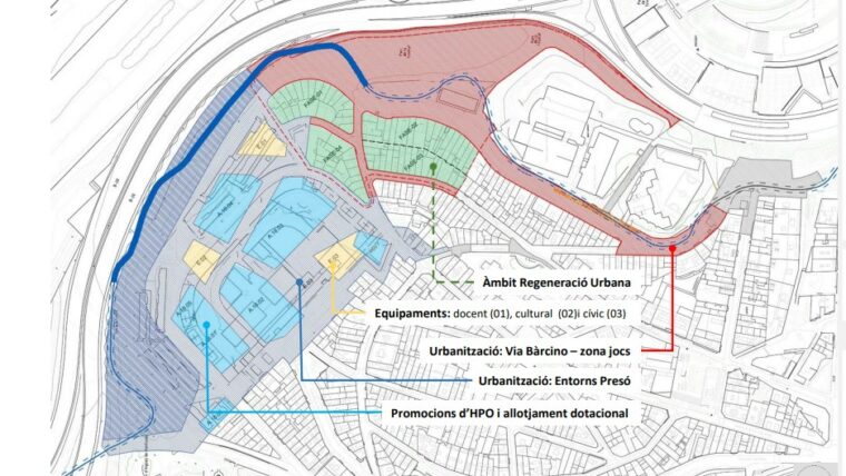 La transformación del entorno de la prisión de Trinitat Vella avanza ...