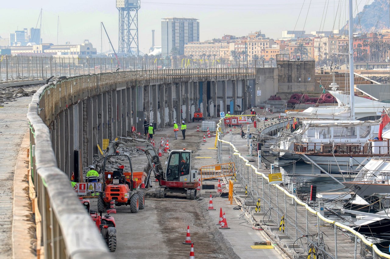 Empieza la construcción del Balcó Gastronòmic del Puerto Olímpico ...