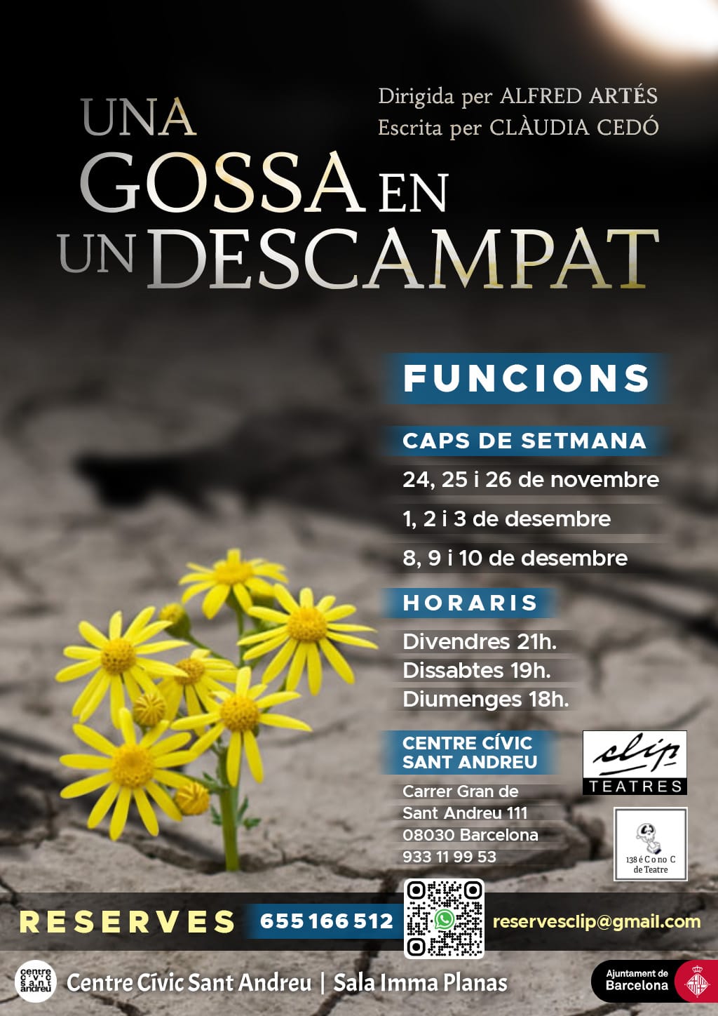 El CC Sant Andreu ofereix l'obra: Una gossa en un descampat | Sant Andreu